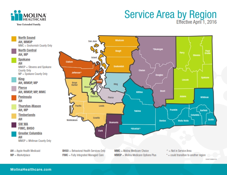 Molina Healthy Options Washington State HCA Names "apparently